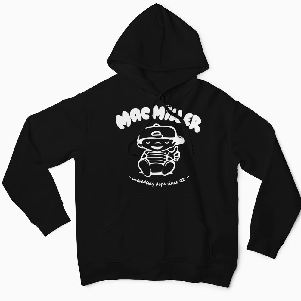 Mac Miller Rap Hoodie. Black. Multiple Sizes. Fast Sh… - Gem